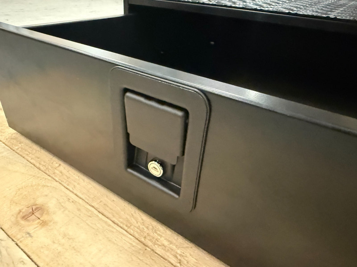 Rear Black Pull Out Drawer Safe Fit Land Rover Defender 90 110 Utility ...
